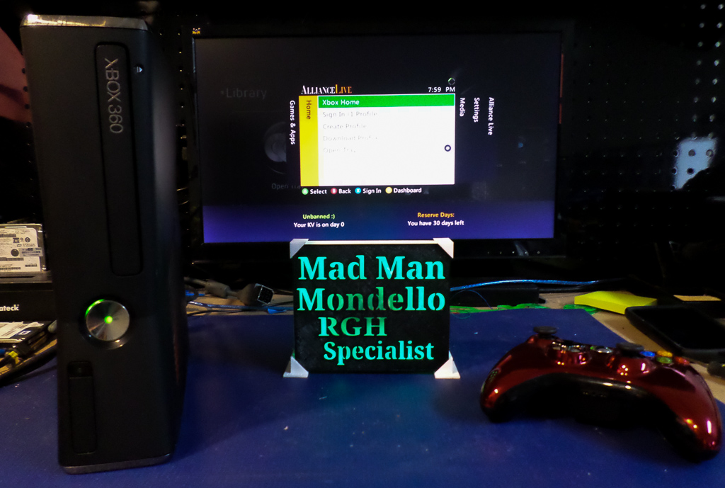 Xbox 360 Slim RGH Trinity Model | By Tony Mondello