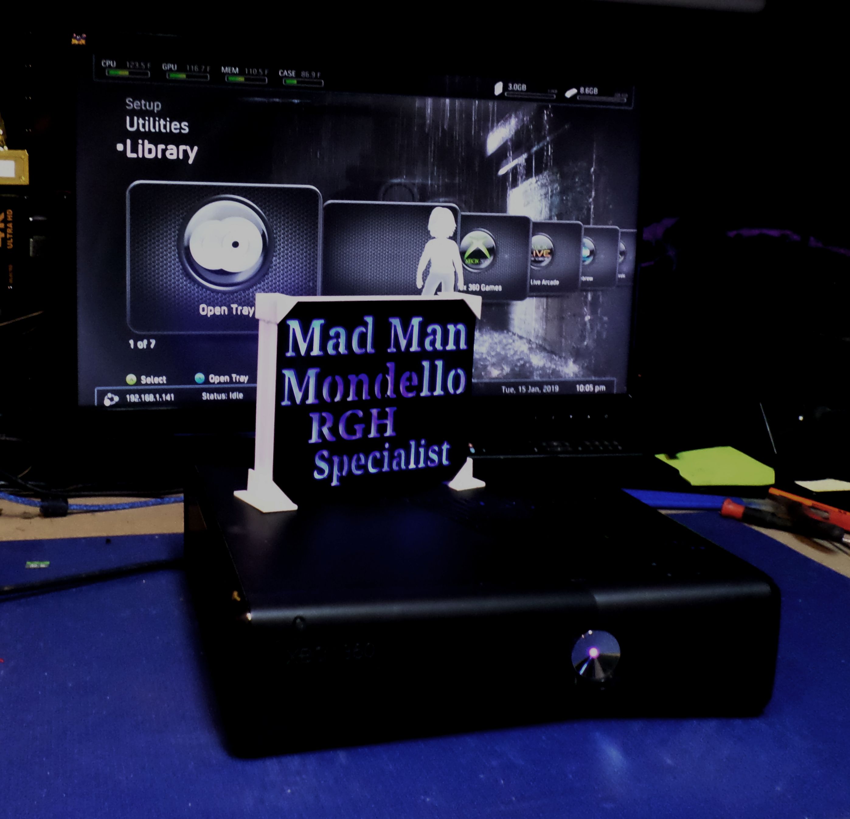 Xbox 360 modded Rgh For Alex Courtney | By Tony Mondello